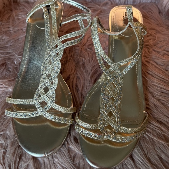 Unlisted | Shoes | Gold Short Heels | Poshmark